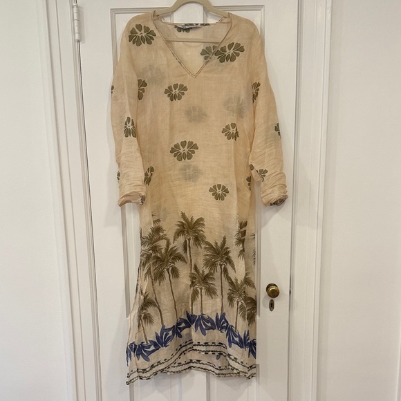 Zara | Dresses | Zara Sheer Linen Cover Up Size M | Poshmark